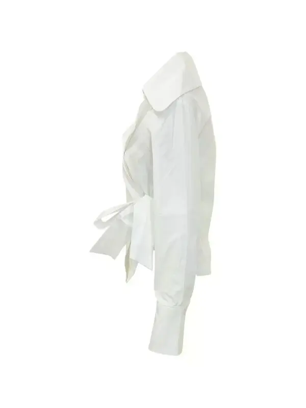 BALOSSA Nora Wrap Shirt - White