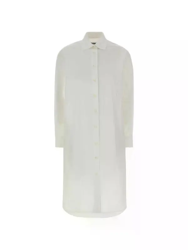 JIL SANDER Cotton Mini Shirt Dress