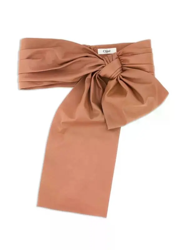 Chloé Leather Bow Detail Belt - Pink