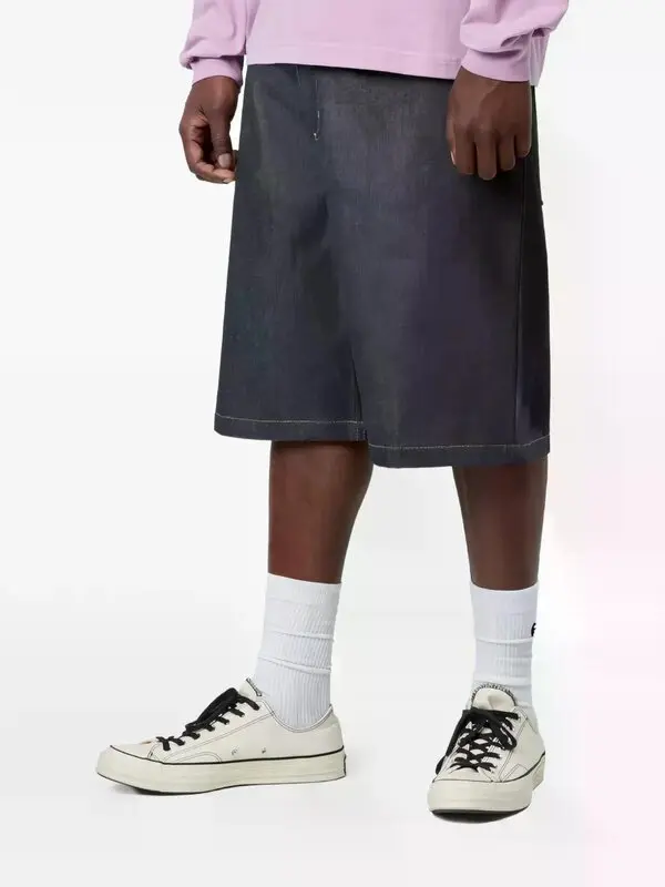 Carhartt Work In Progress Brandon Logo-patch Denim Shorts