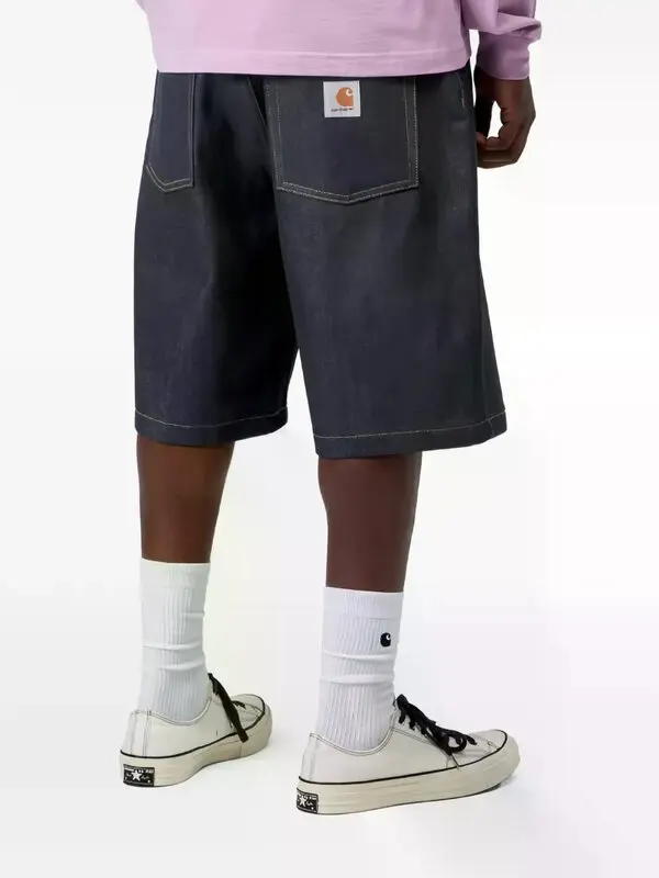 Carhartt Work In Progress Brandon Logo-patch Denim Shorts