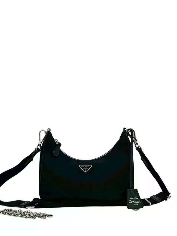 Prada Re-nylon Re-edition 2005 Saffiano Trimmed Satchel - Black