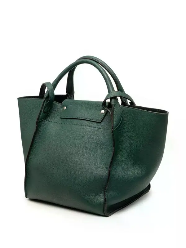 Celine Grained Calfskin Big Bag Satchel - Green