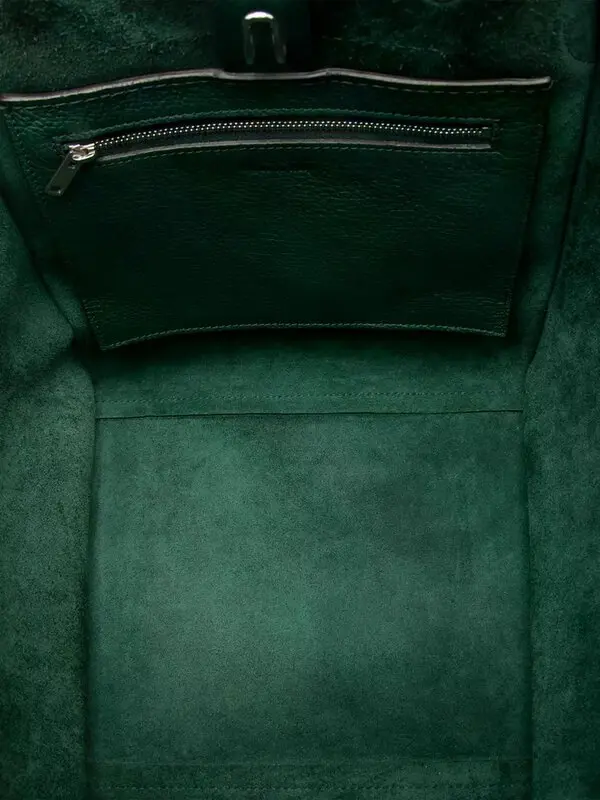 Celine Grained Calfskin Big Bag Satchel - Green