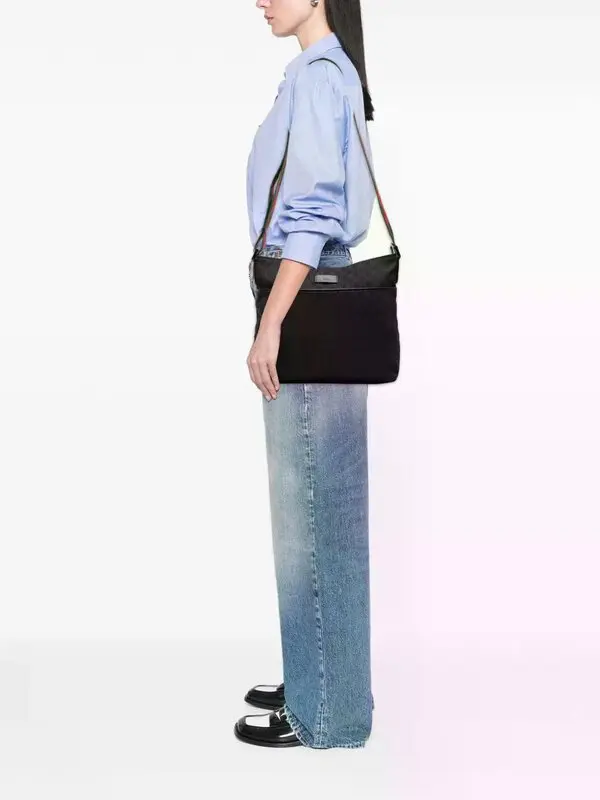 Gucci Gg Canvas Web Crossbody Bag