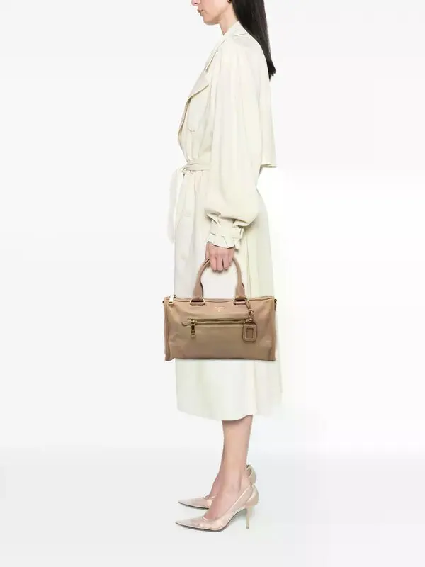 Prada Vitello Daino Zip Top Satchel