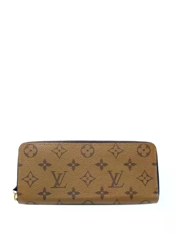 LOUIS VUITTON 2021-2026 Monogram Reverse Clemence Wallet Long Wallets - Brown