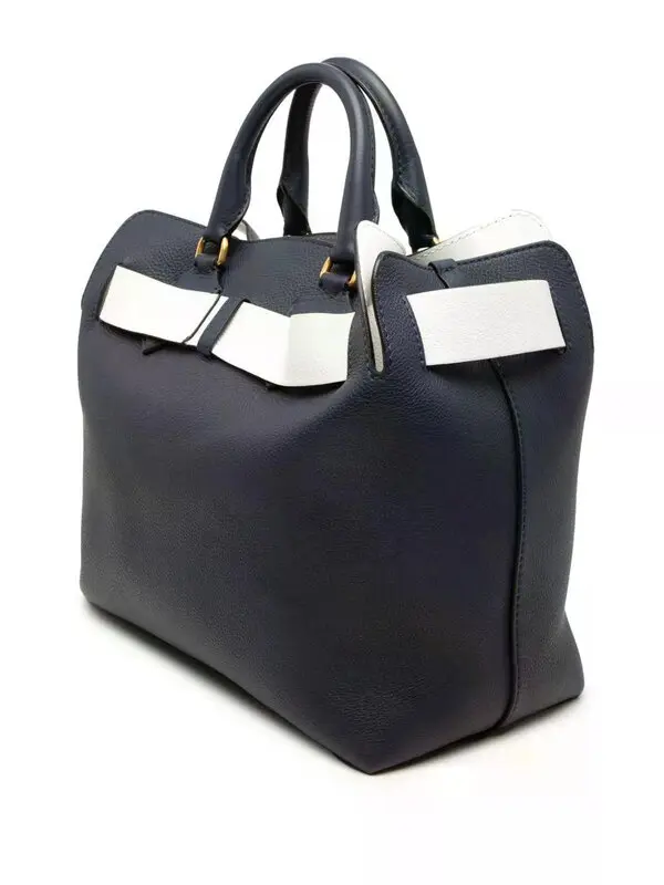 Burberry Leather Marais Belt Bag Satchel - Blue