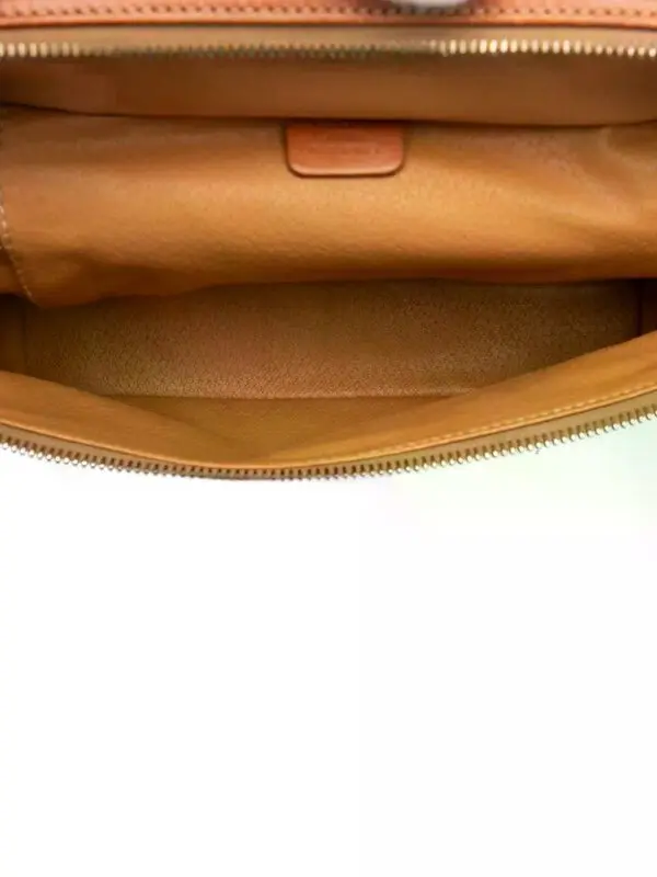 Celine Macadam Coated Canvas Vanity Bag - Brown