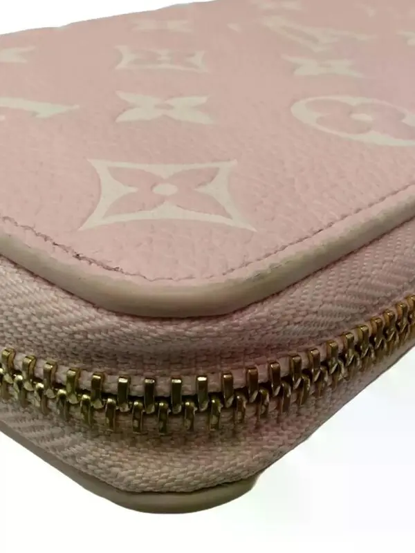 LOUIS VUITTON 2021-2026 Bicolor Monogram Empreinte Zippy Wallet Long Wallets - Pink