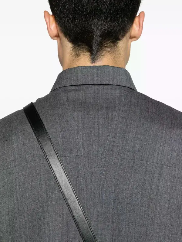 JIL SANDER Textured Wool Overshirt