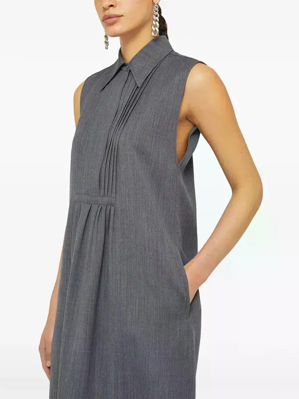 JIL SANDER Wool Midi Dress