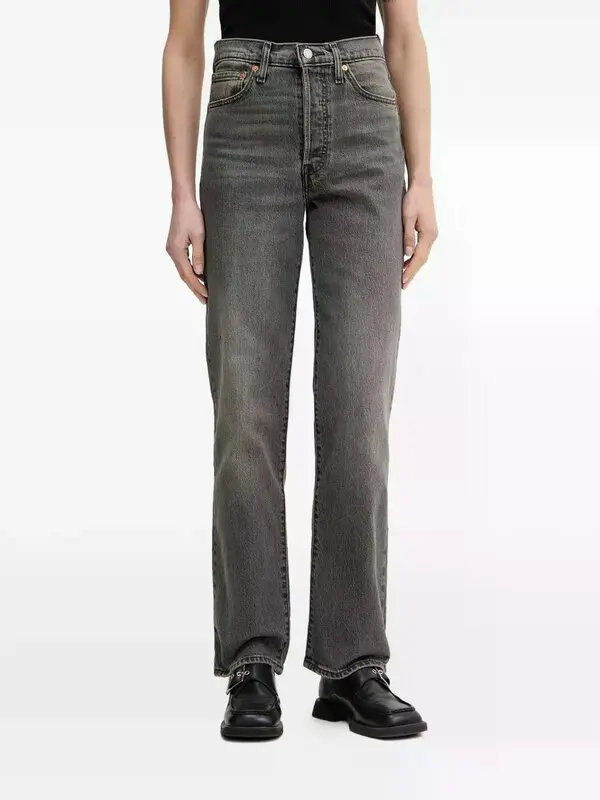 LEVI'S Ribcage Straight Leg Jeans - Grey