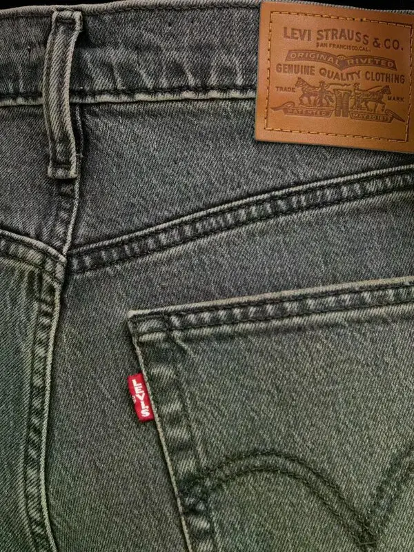 LEVI'S Ribcage Straight Leg Jeans - Grey