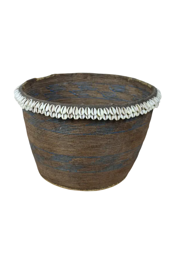 Botanical Boys Vintage Tutsi Basket With Cowrie Shells One Zero Six Twelfth