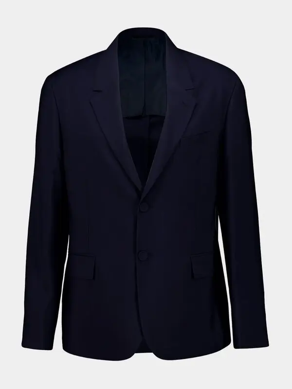 Fendi Dark Wool Canvas Blazer