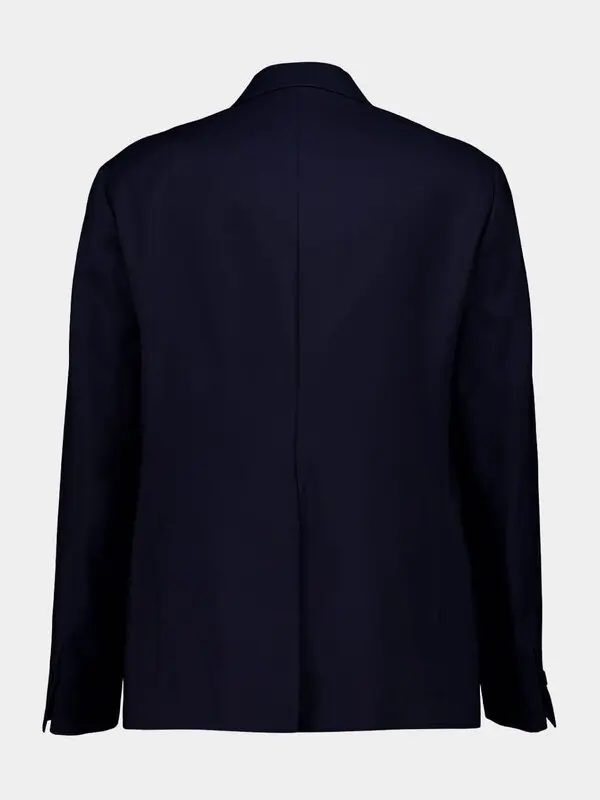 Fendi Dark Wool Canvas Blazer