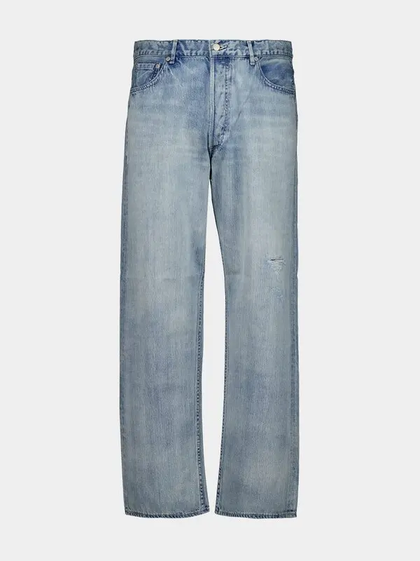 Auralee Wide Leg Denim Pants
