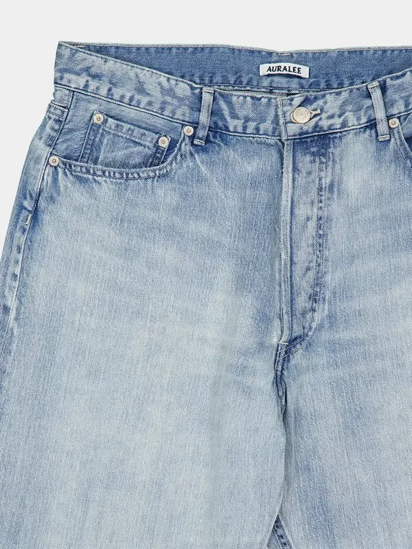 Auralee Wide Leg Denim Pants