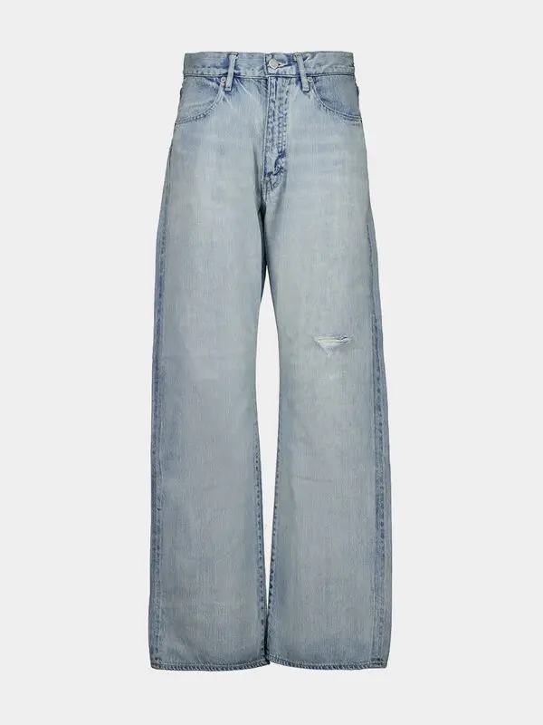 Auralee Selvedge Denim Relaxed Fit Trousers - Blue