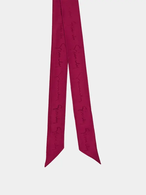 Givenchy Red Cherry Signature Silk Bandeau