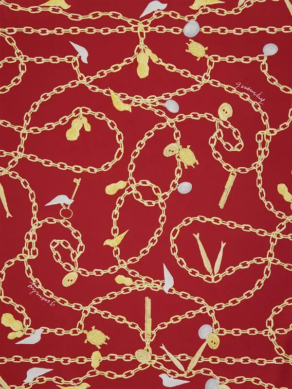 Givenchy Cherry Lucky Charms Silk Scarf