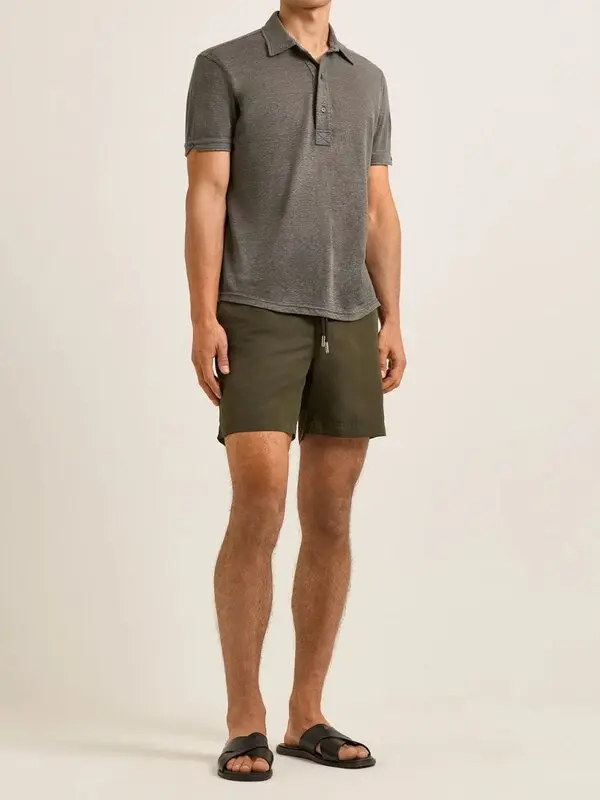 Orlebar Brown Elephant Sebastian Tailored Linen Polo