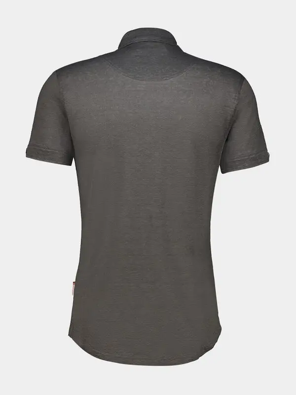 Orlebar Brown Elephant Sebastian Tailored Linen Polo