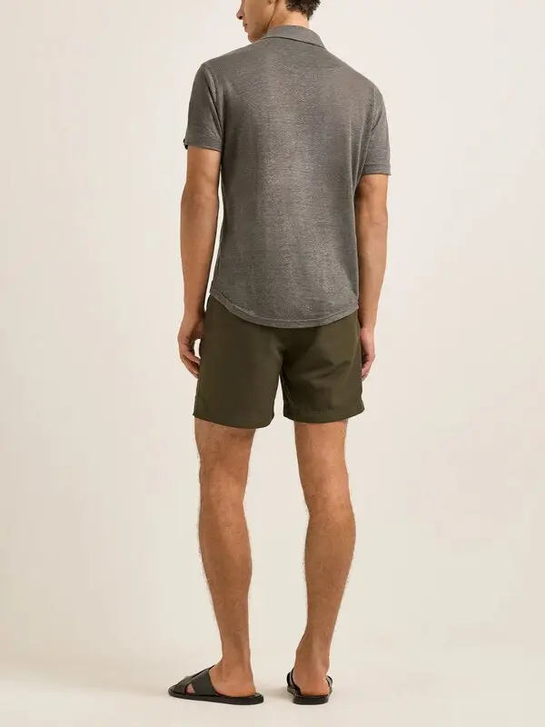 Orlebar Brown Elephant Sebastian Tailored Linen Polo