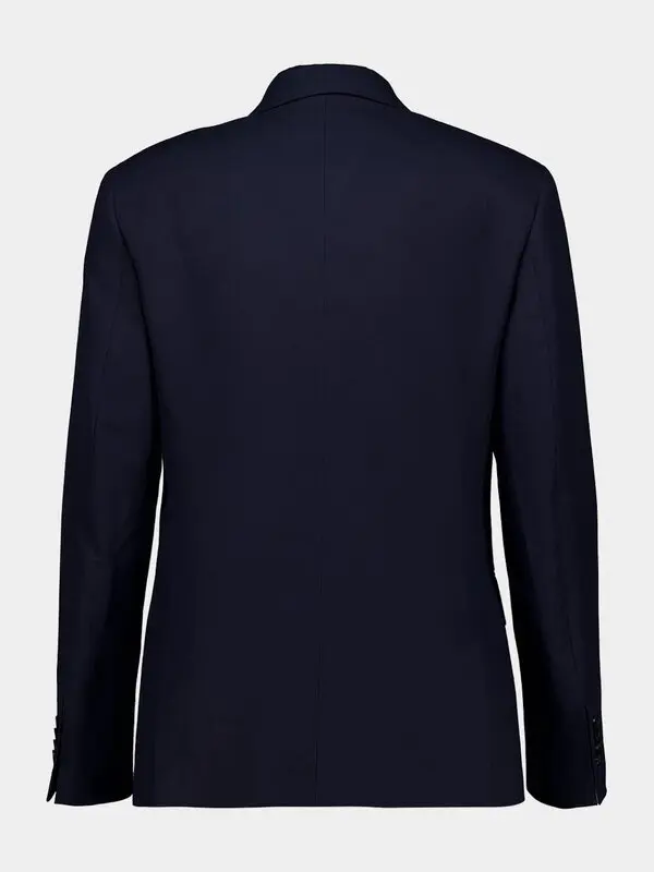 FERRAGAMO Navy Double-breasted Blazer