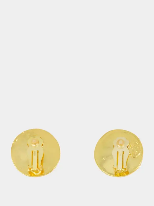 Sylvia Toledano Theodora Gold Earrings With Malachite