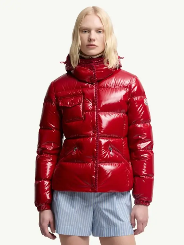 Moncler Glareins Braided Trim Short Down Jacket