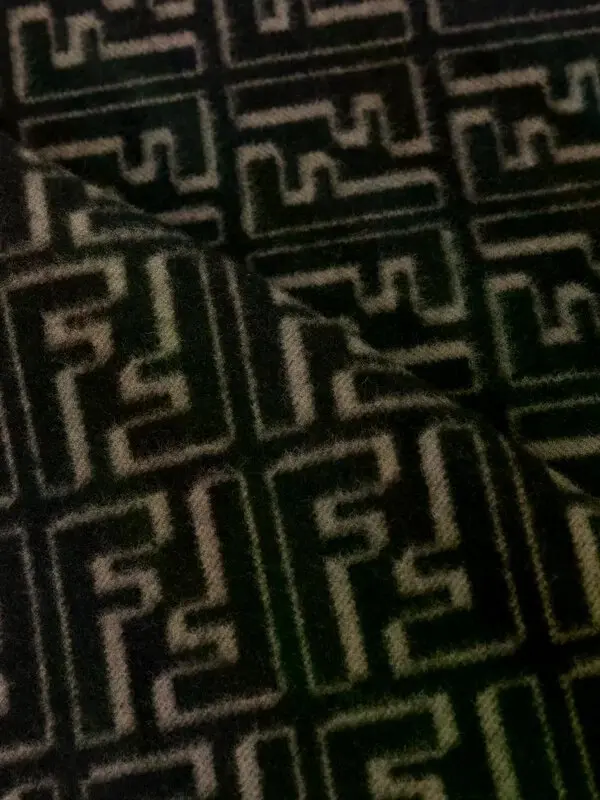 Fendi Logo-print Virgin-wool Scarf