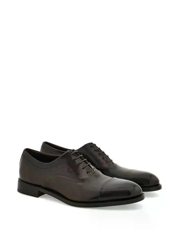 FERRAGAMO Tramezza Oxford Shoes With Cap Toe