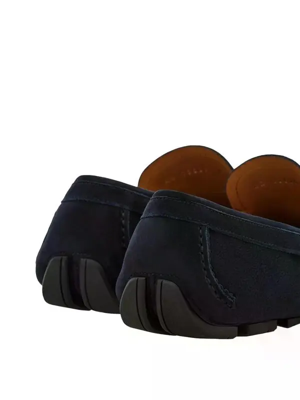 FERRAGAMO Gancini Ornament Driver Loafers