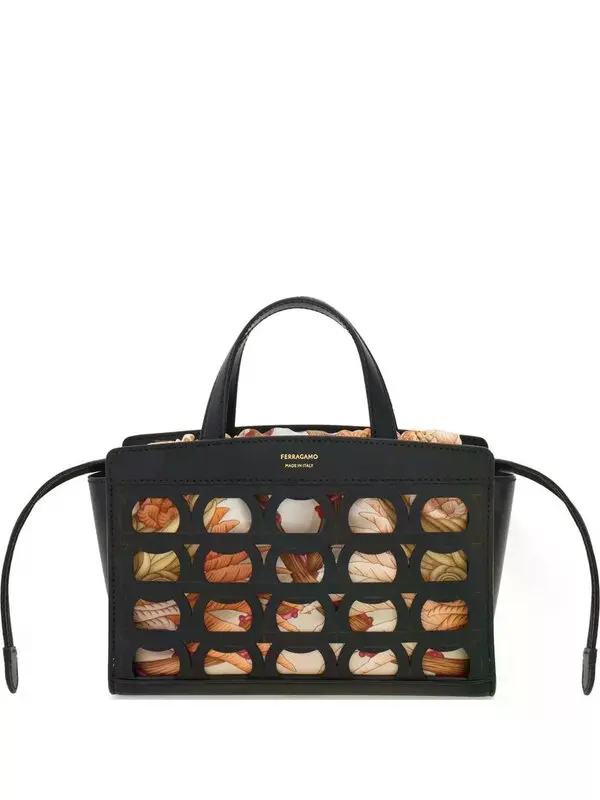 FERRAGAMO Mini Tote Bag - Black