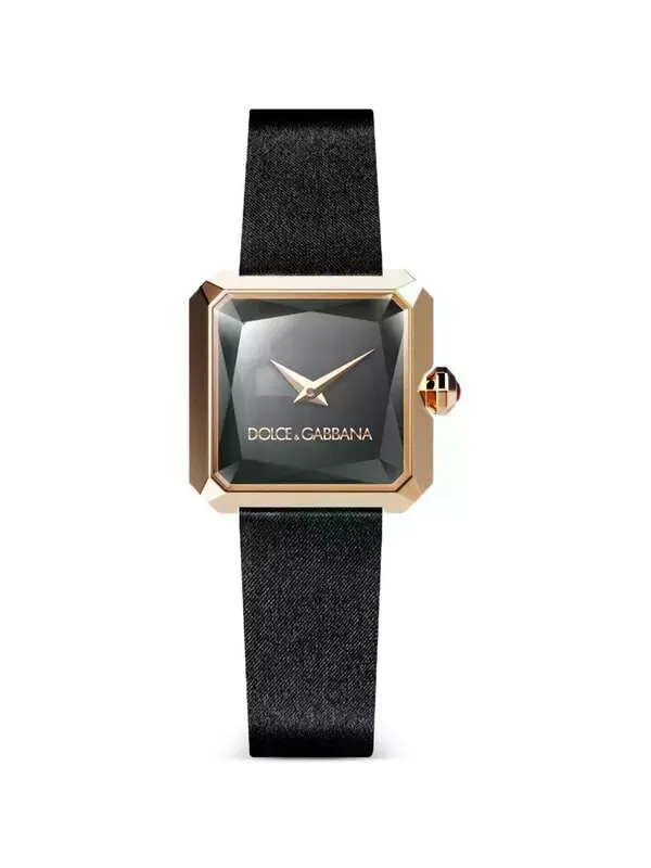 Dolce & Gabbana Sofia 18k Red Gold Watch - Black