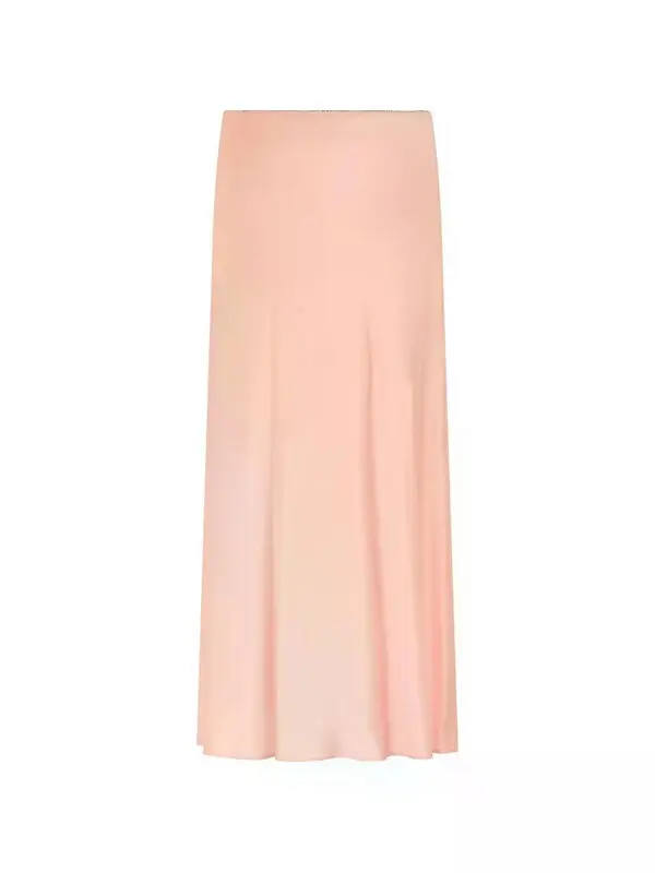ROBERTO COLLINA Satin A-line Midi Skirt