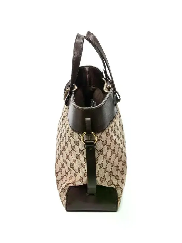 Gucci Gg Supreme Buckled Tote Bag