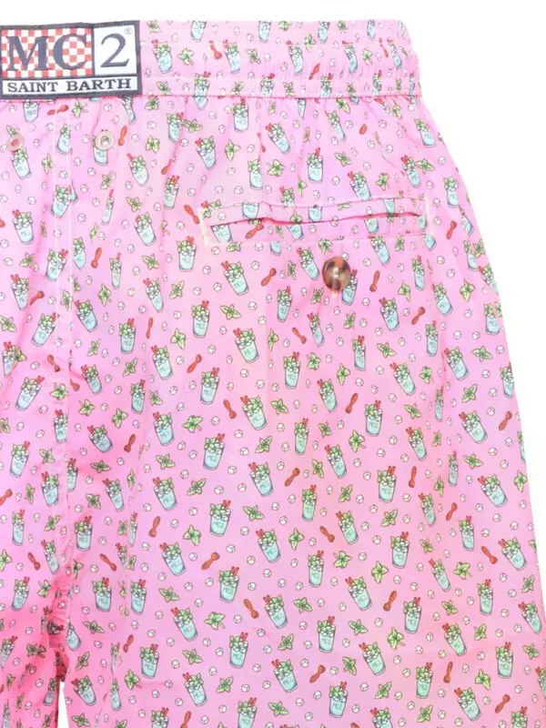 MC2 SAINT BARTH Graphic Print Swim Shorts
