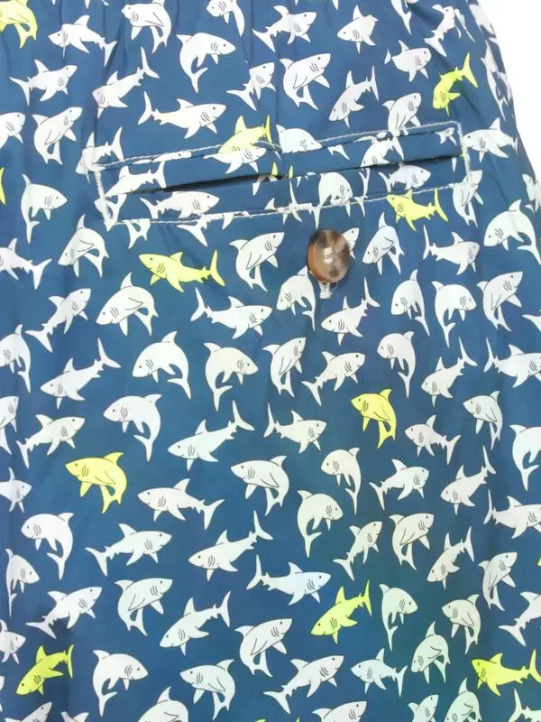MC2 SAINT BARTH Shark Print Swim Shorts