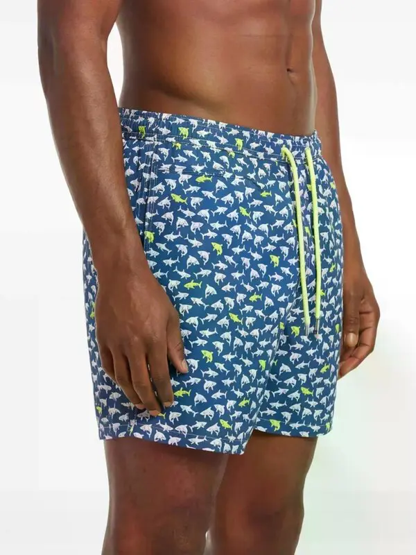 MC2 SAINT BARTH Shark Print Swim Shorts