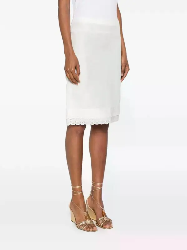 Magda Butrym Broderie Anglaise Midi Skirt