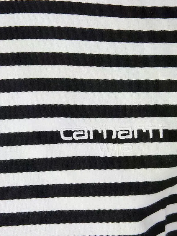 Carhartt Work In Progress Ezra Striped Embroidered T-shirt