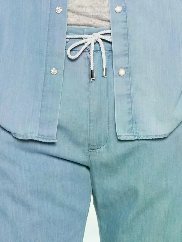 PANICALE Pleated Drawstring Waist Trousers