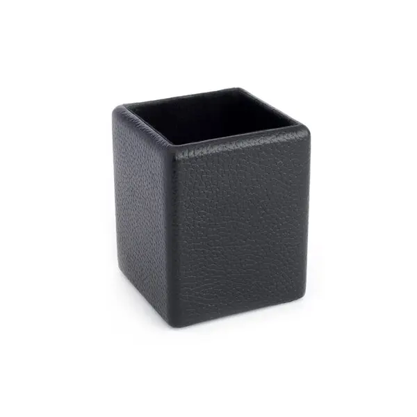 ROYCE NEW YORK Pen Pencil Cup Desk Organizer - Black
