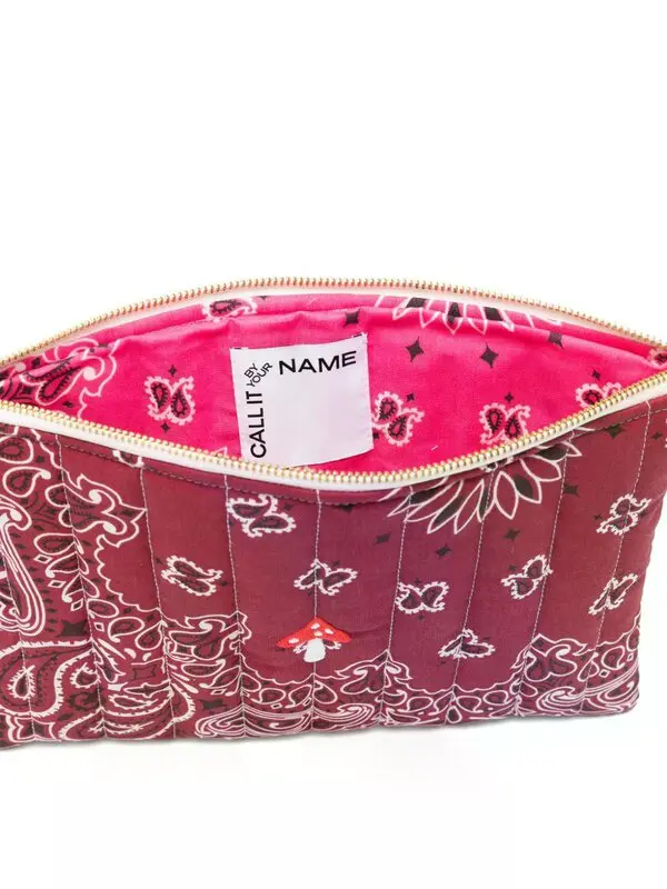 CALL IT BY YOUR NAME Paisley Pattern Clutch Bag