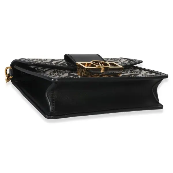 LOUIS VUITTON Blue Jacquard Since 1854 Dauphine Chain Wallet