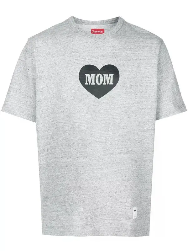 Supreme Mom Print T-shirt - Grey