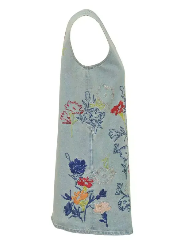 Kenzo Floral Embroidered Mini Dress